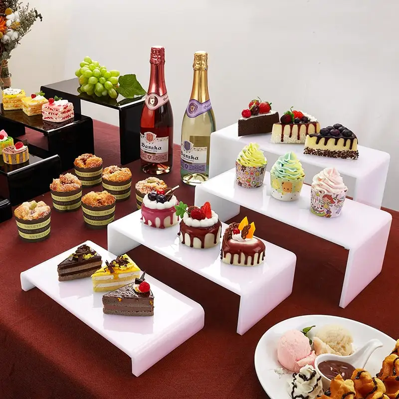 Jery Party Buffet Food Display Acrylic Pedestal Wedding Catering Stand ...