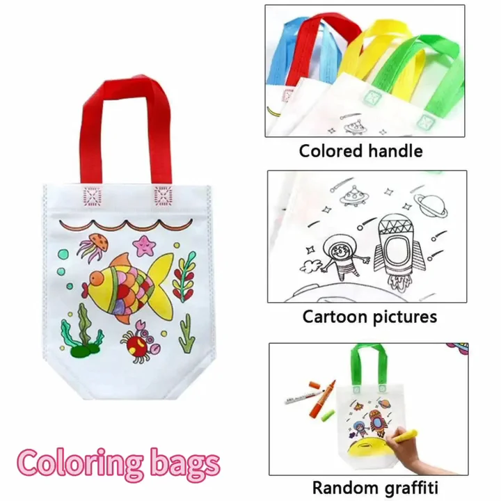 Eco Adult Diy Coloring Tote Paint Reusable By Number Kits Diy Art ...