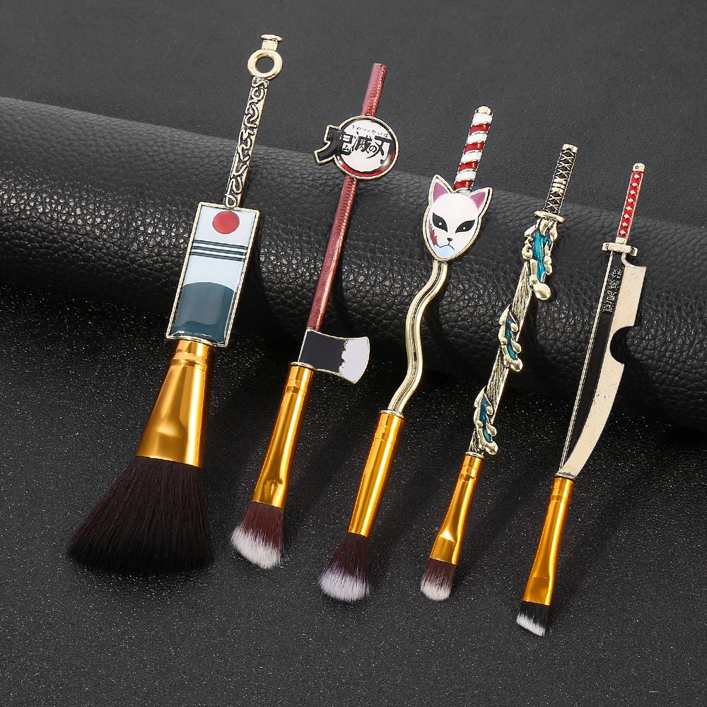 Demon Slayer Makeup Brush Kit - Luxury Anime Inspired