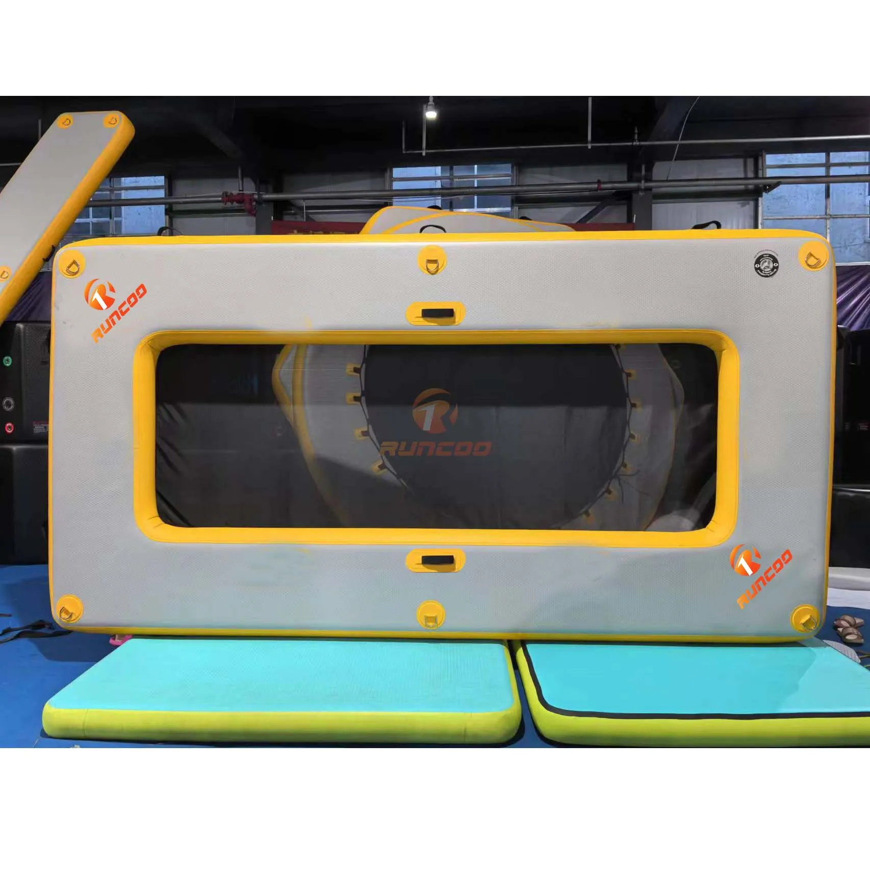 New Drop Stitch Fun Float Floating Pontoon Dock Rectangle Inflatable ...