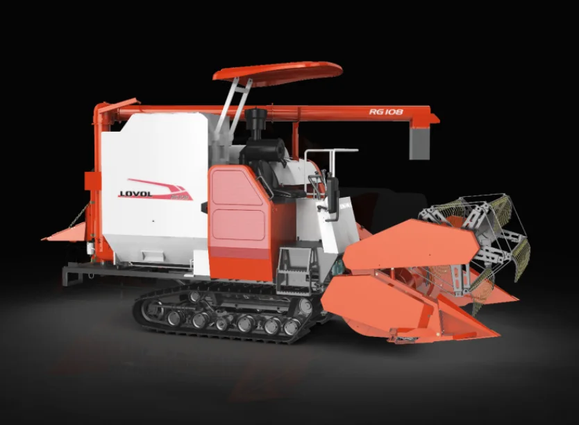 Full Feeding Grain Rice Combine Harvester Rice Harvester Lovol Rg 108 ...