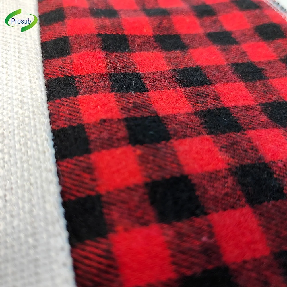 Prosub Linen Sublimation Placemat Blanks - Christmas Red Plaid