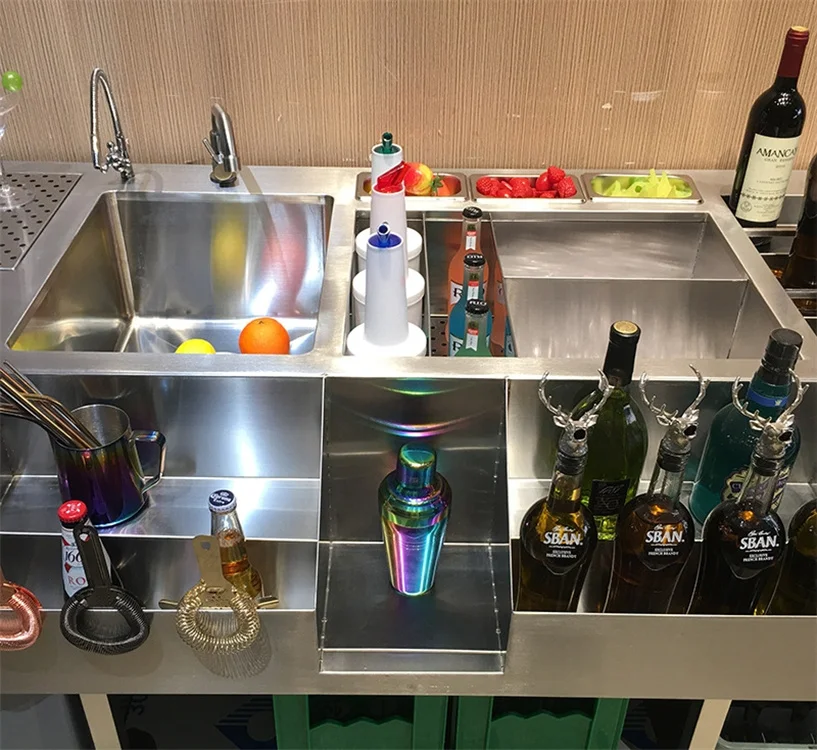 Glory Commercial Portable Bar Mixing Wine Beverage Station