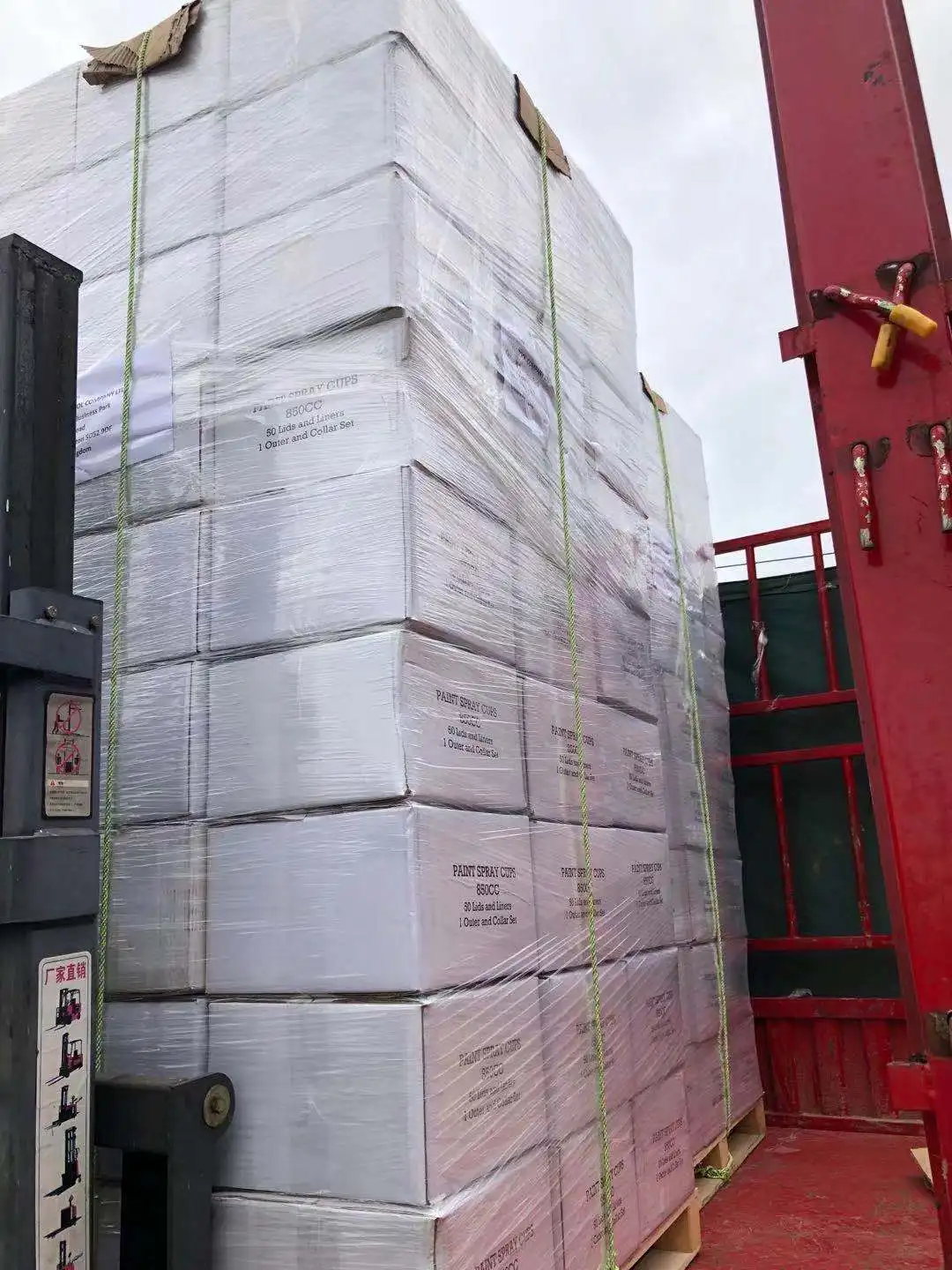 600ml Plastic PPS Automotive Refinishing Spray Gun Paint Cup 50 Sets PE ...