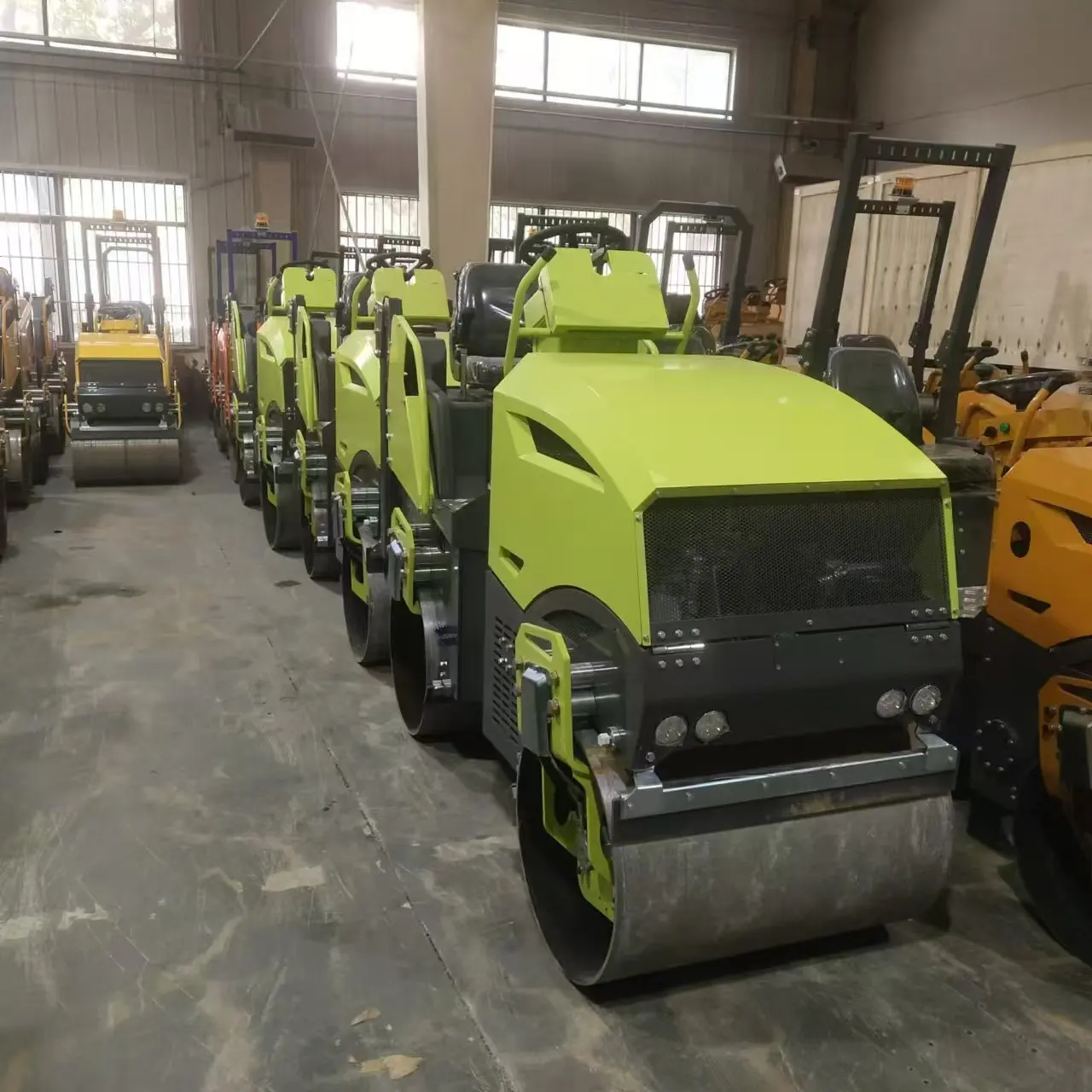 Factory New Product 2 Ton Ride On Road Roller Double Drum Full ...