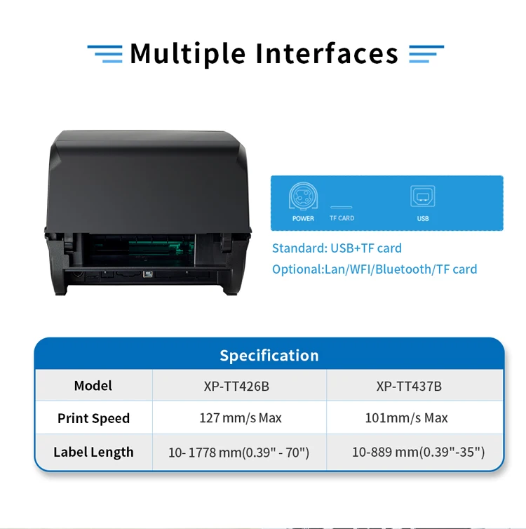 Xprinter XP-TT426B Thermal Label Printer for Small Business