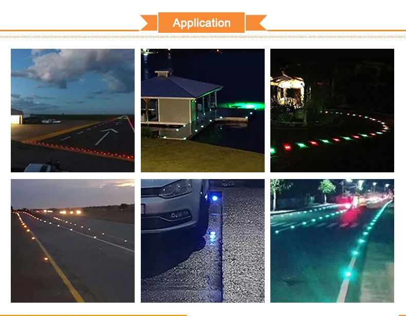Aluminum Round Flashing Underground Driveway Marking Lights