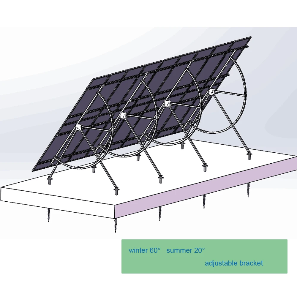 Adjustable Solar Panel Ground Rack Mounting System Solar Panel Solar ...