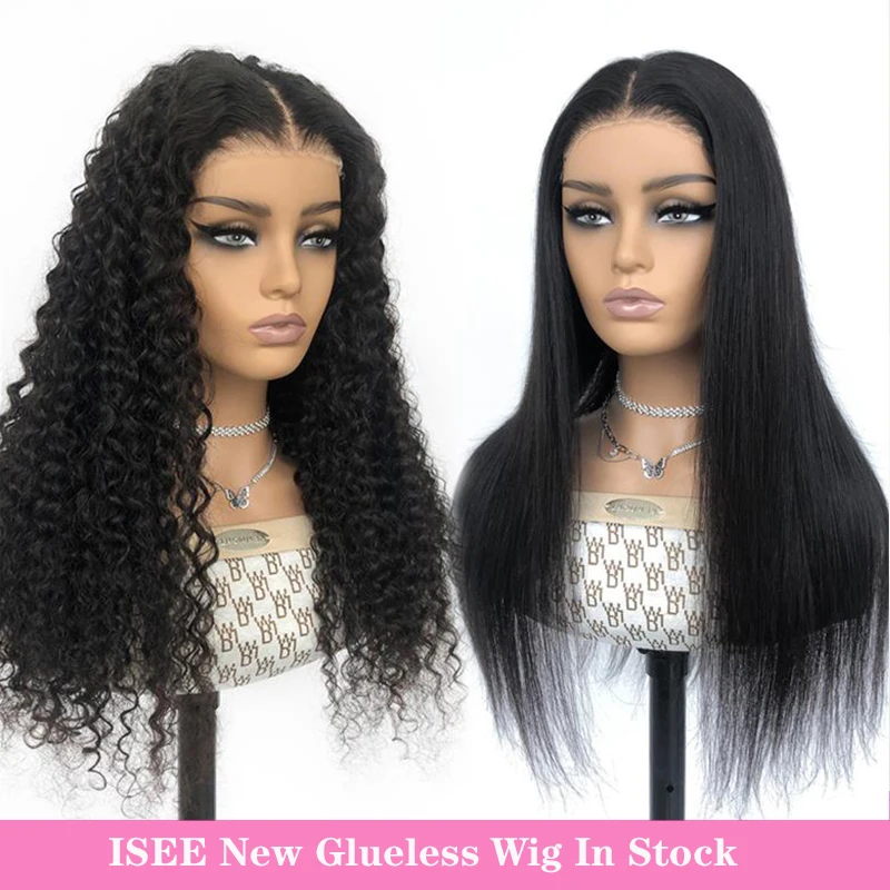 New Hd Swiss 4x4 Lace Closure Glueless Wig,Peruvian Straight Wig Human ...