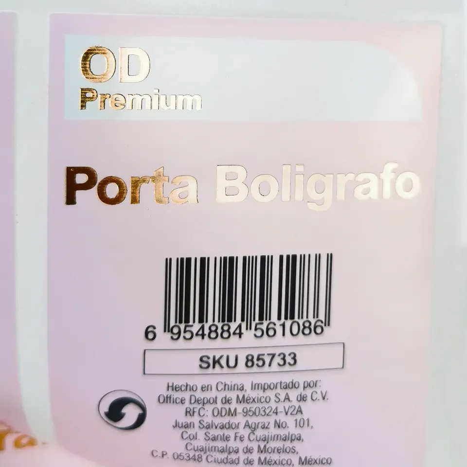 Customized Transparent Logo Label Self-Adhesive Gold Foil Water-Proof ...