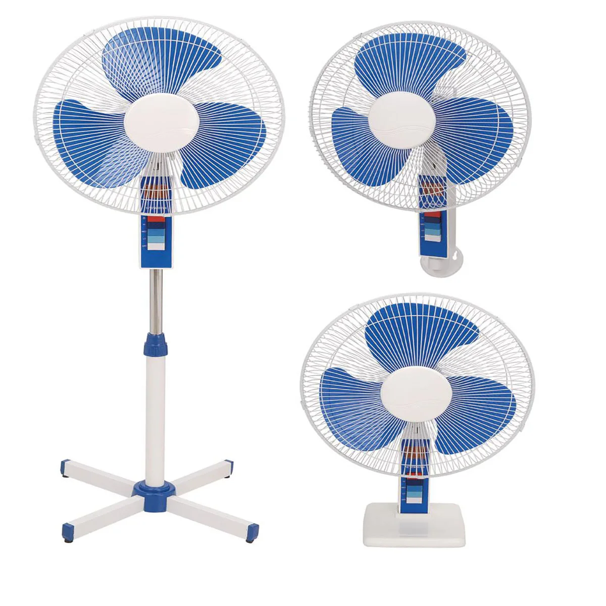 16 Inch Plastic Pedestal Fan Adjustable Height Air Cooling Fan 3 In 1 ...