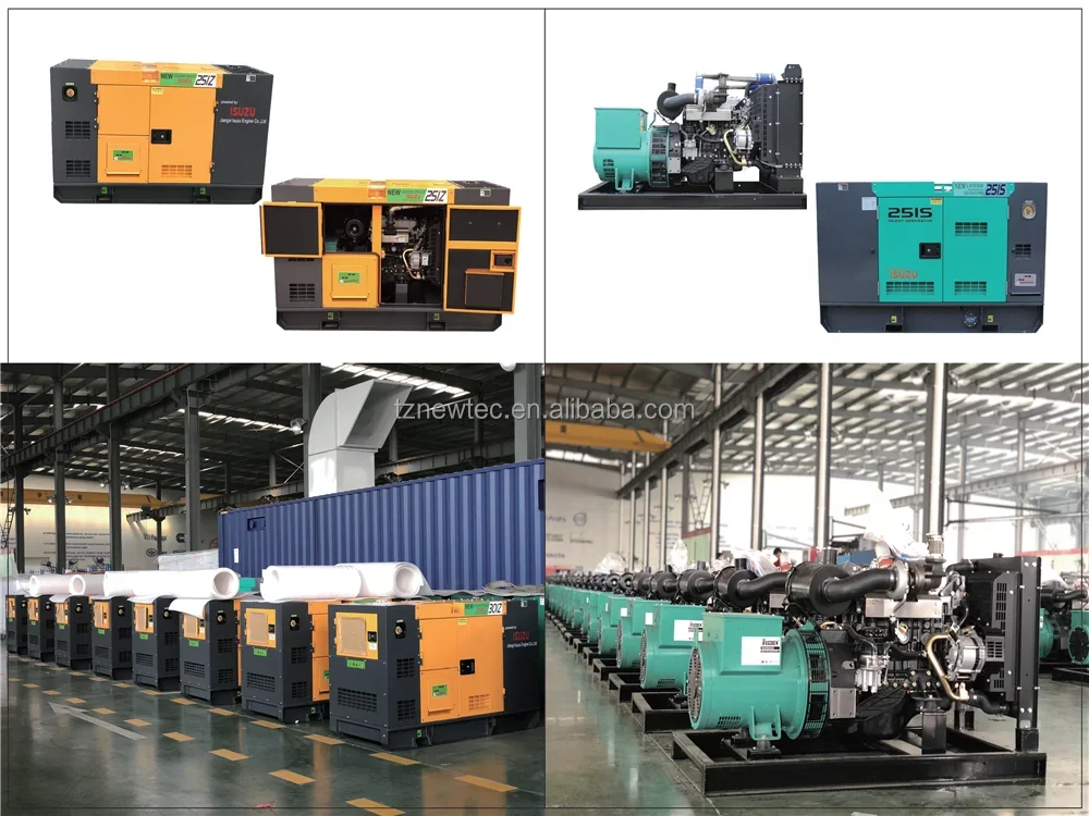 Emergency Diesel Genset 24kw 30kva 26kw 33kva 50hz 63db Silent Type ...