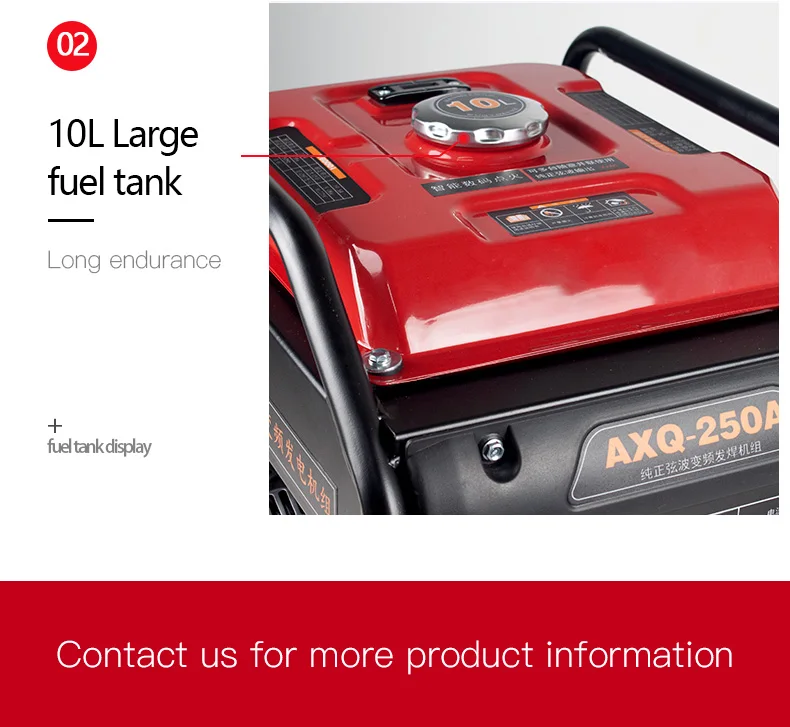 100a 120a 150a 160a 200a 250a Portable Welding Power 4.5kw Gasoline ...