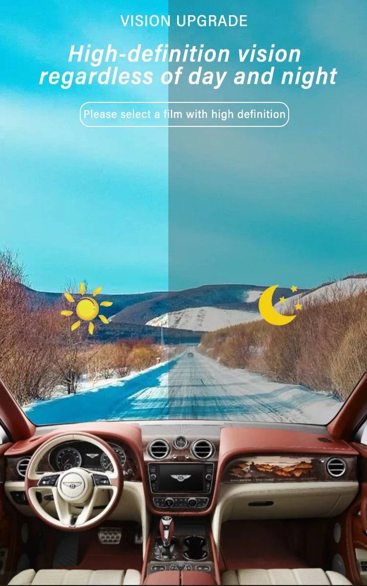 1PLY Sun Block Car Tint Film - Privacy & UV Protection