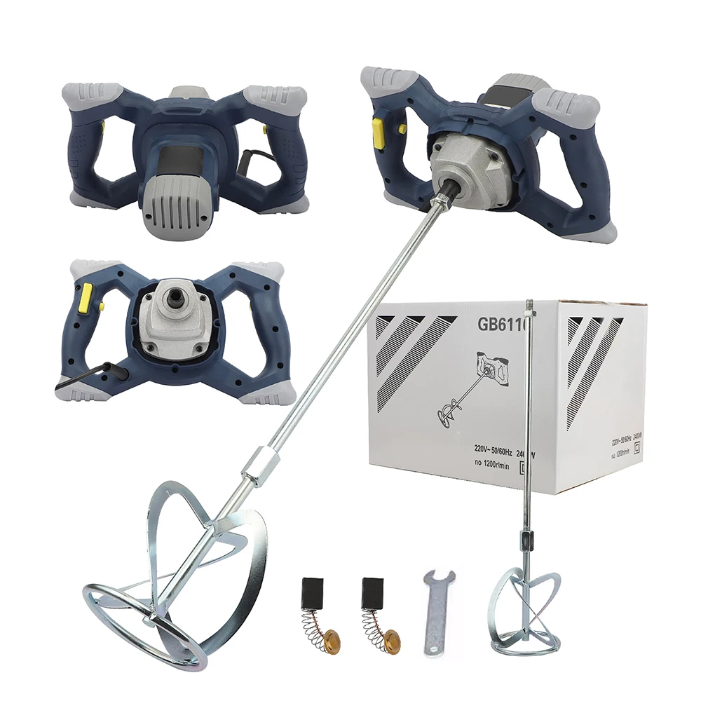 2400W Electric Paddle Mixer for Concrete & Plaster Stirring