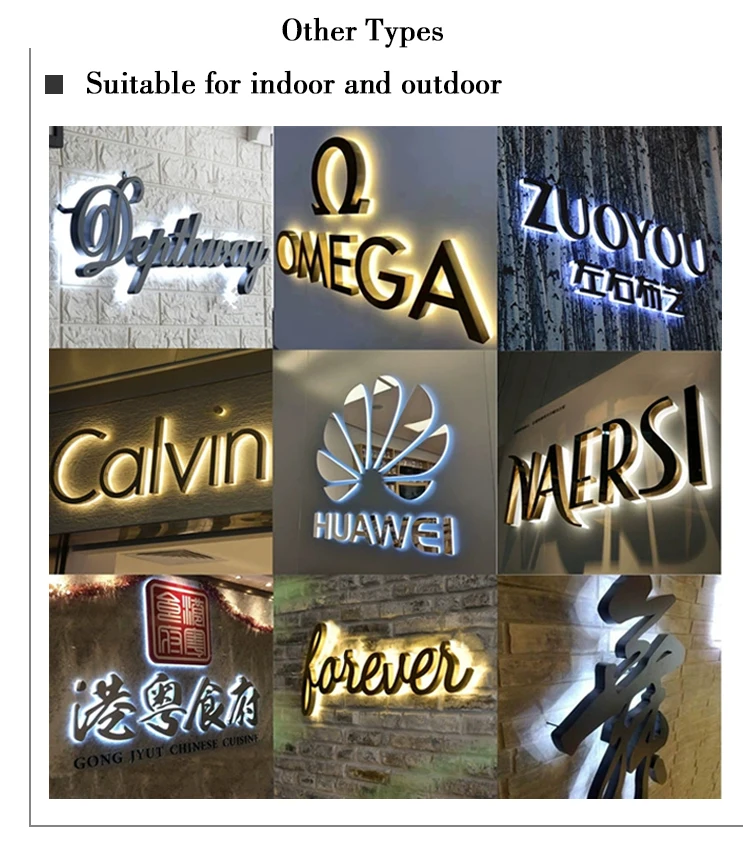 3D LED Signage Signs Letters Outdoor Custom Business Building