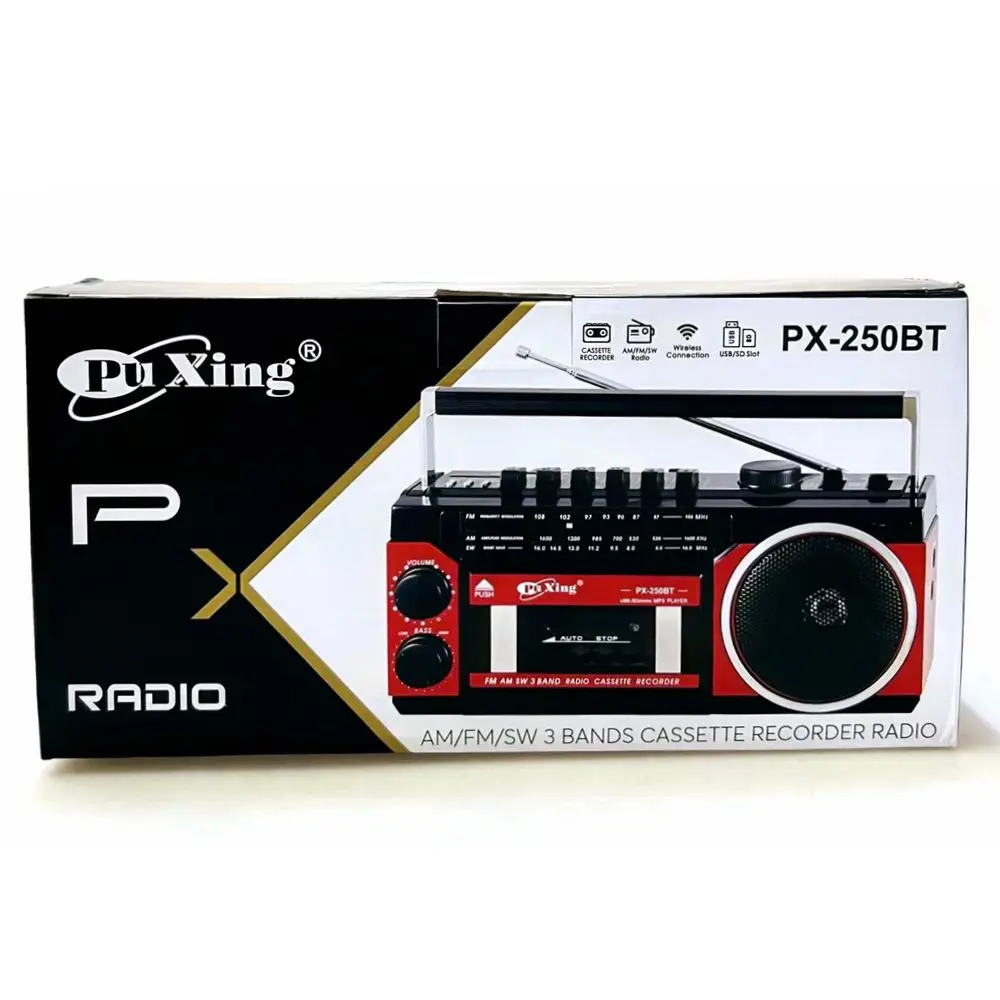 Auto Stop Cassette Recorder Player Px-250bt Portable Tape Player With ...