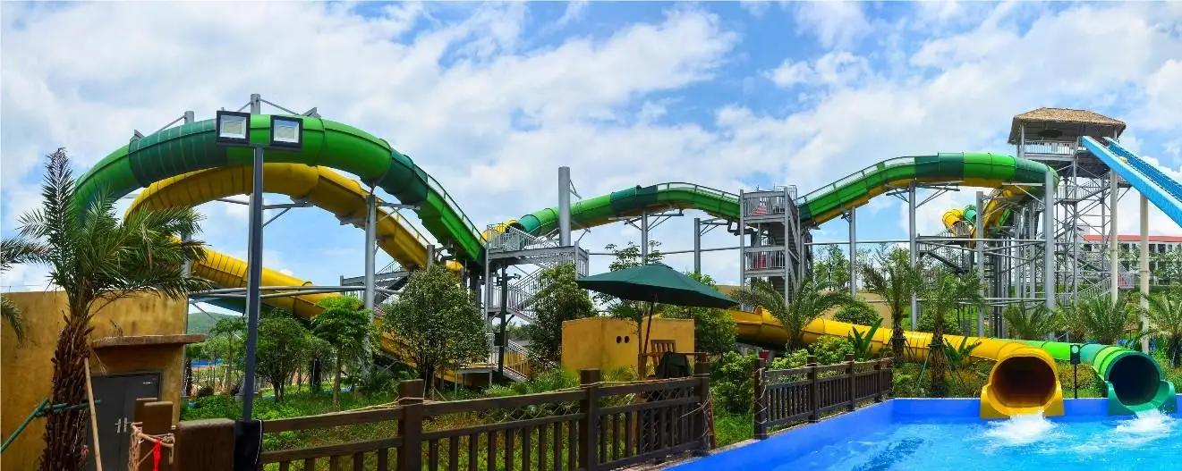 Aquapark Design Water Slide Outdoor Waterpark Products Double ...