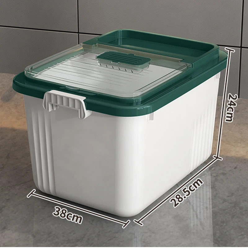 14kg Press The Rice Barrel Seal Moisture-proof Rice Storage Box Grain ...