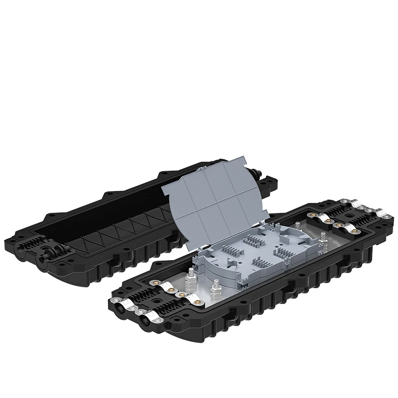 Horizontal Type Mechanical Fiber Optic Splice Enclosure Joint Closure ...