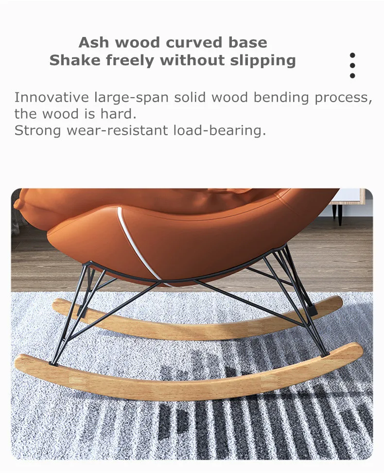 Simple Recliner Stable Chair Wooden Frameoutdoor Nap Rest Convenient ...