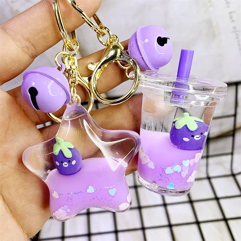 Mini Custom Keychain Beverage Milk Tea Drink Cup Keychain Soft Pvc ...