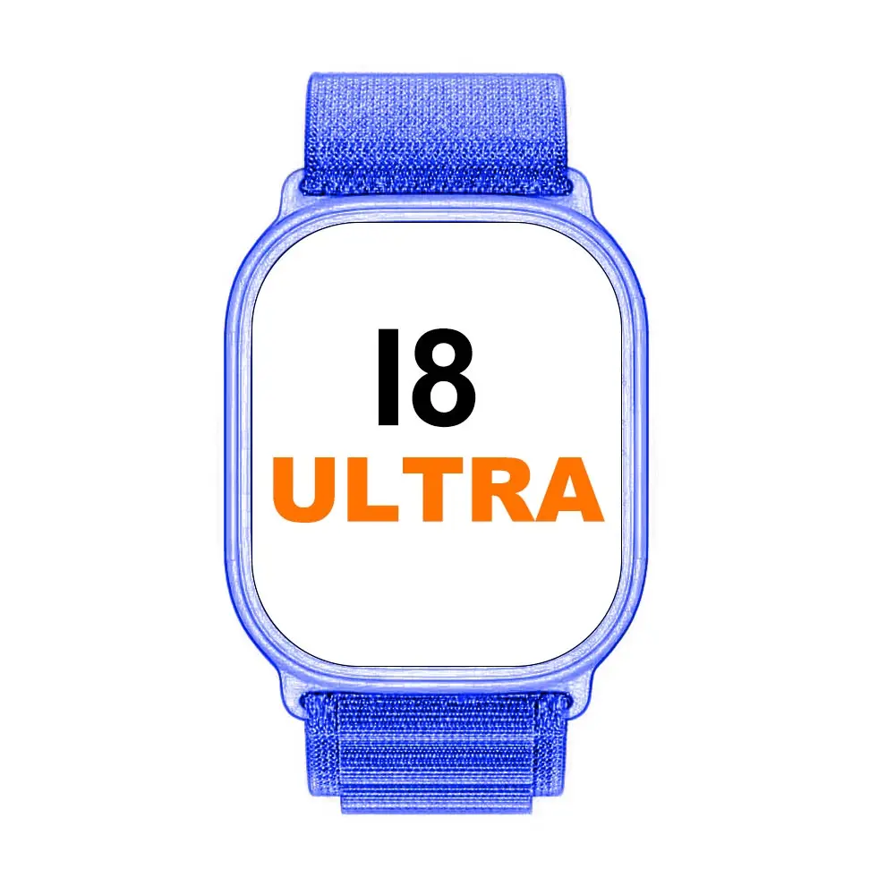 I8 Ultra Smart Watch With Earbuds Big Display Hiwatch Plus Serie 8 49mm ...