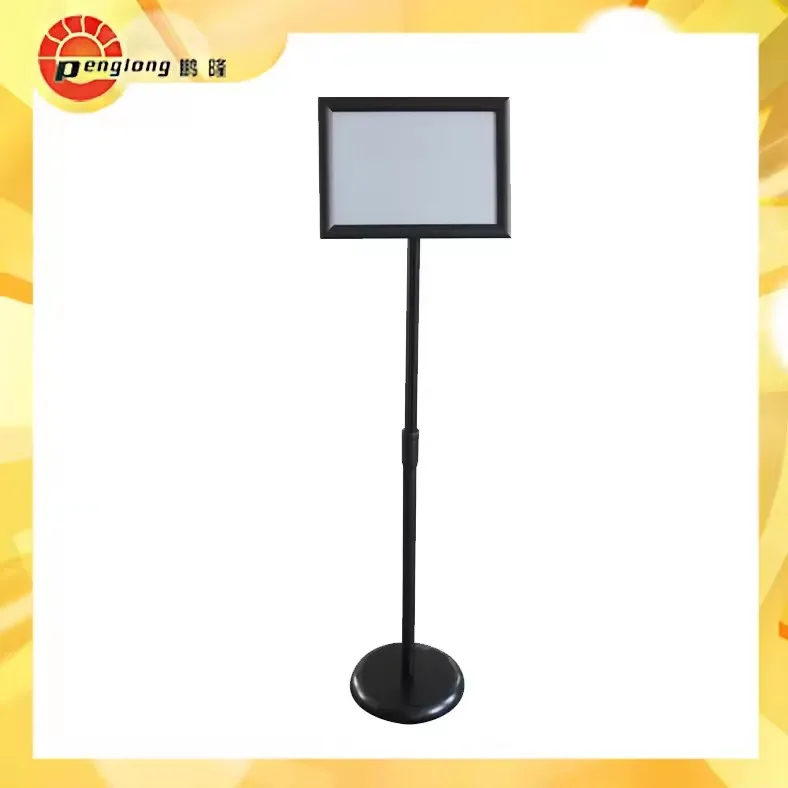 Metal Poster Snap Display Floor Stand A3 A4 Height Adjustable Sign ...
