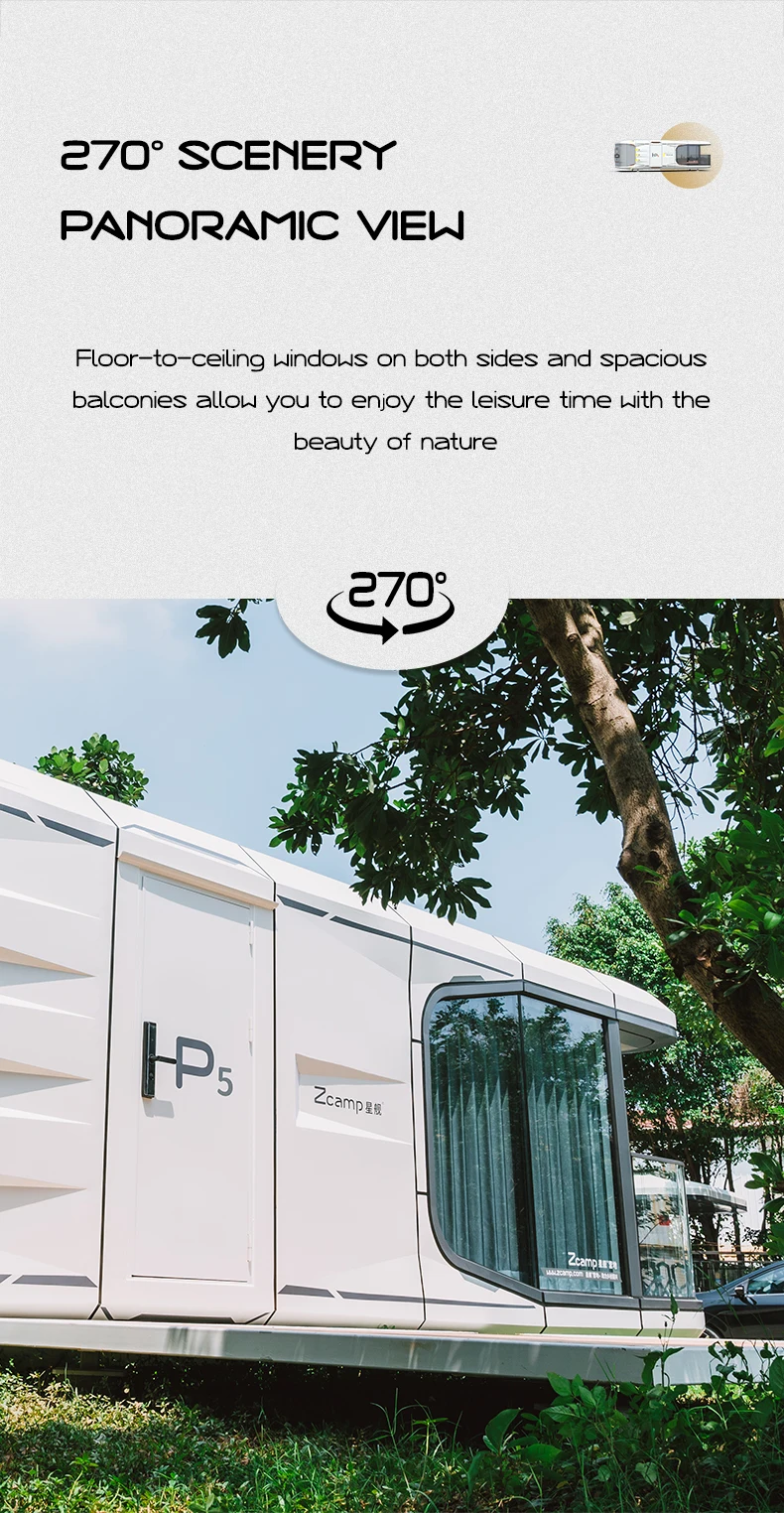Zcamp P5 Prefab House - Modern Capsule Cabin Hotel