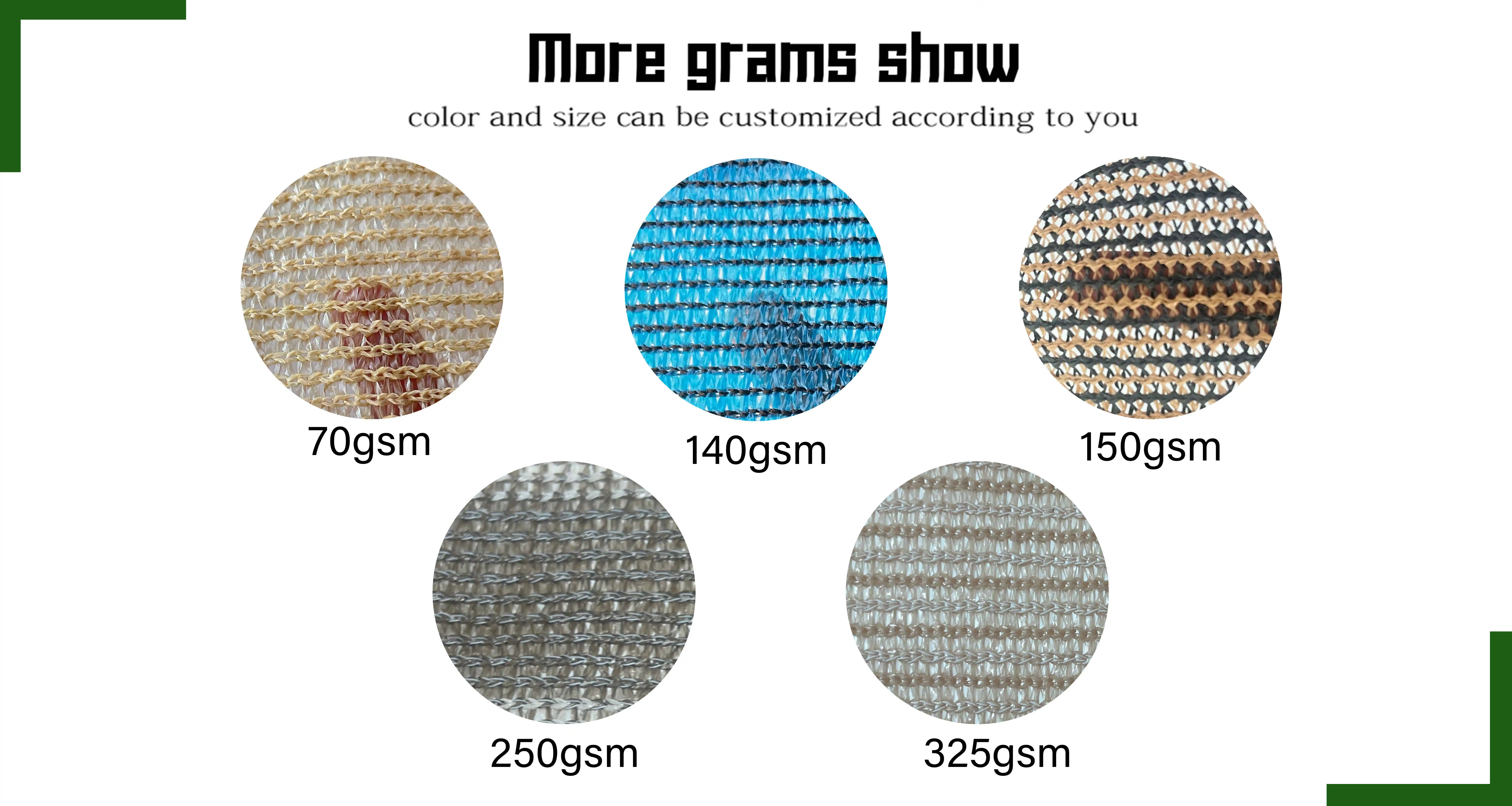 100gsm Yellow HDPE Greenhouse Shade Sails&nets Sun Shade Net for ...