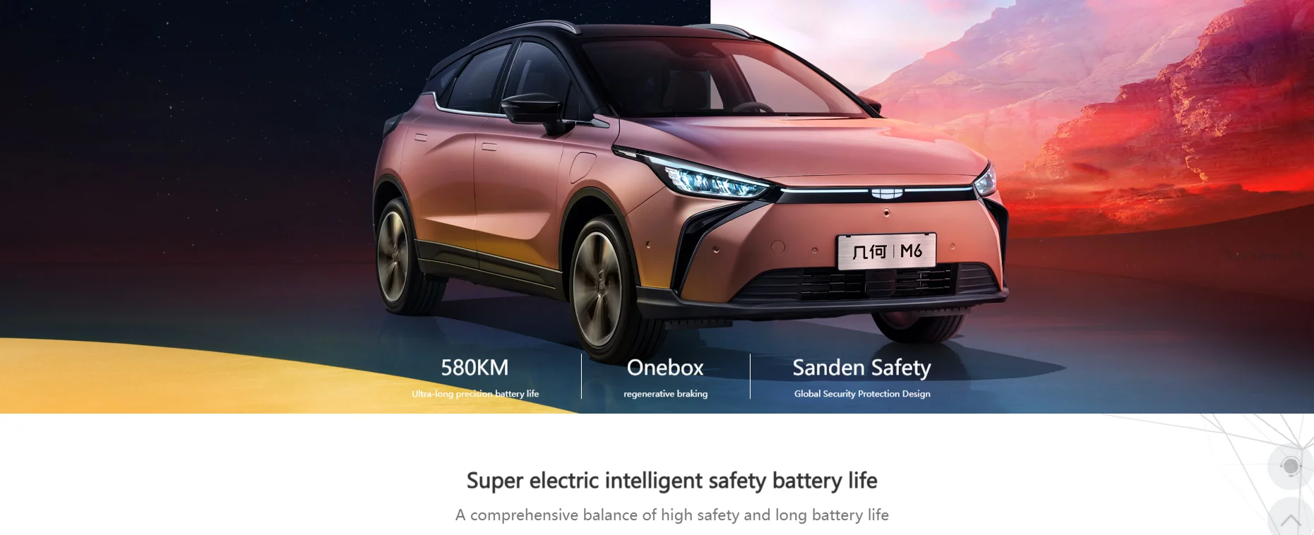 Hot Sales 2022 Geely Geometry M6 450/580km New Energy Vehicles - Buy Electric Vehicles Suv,Geely ...