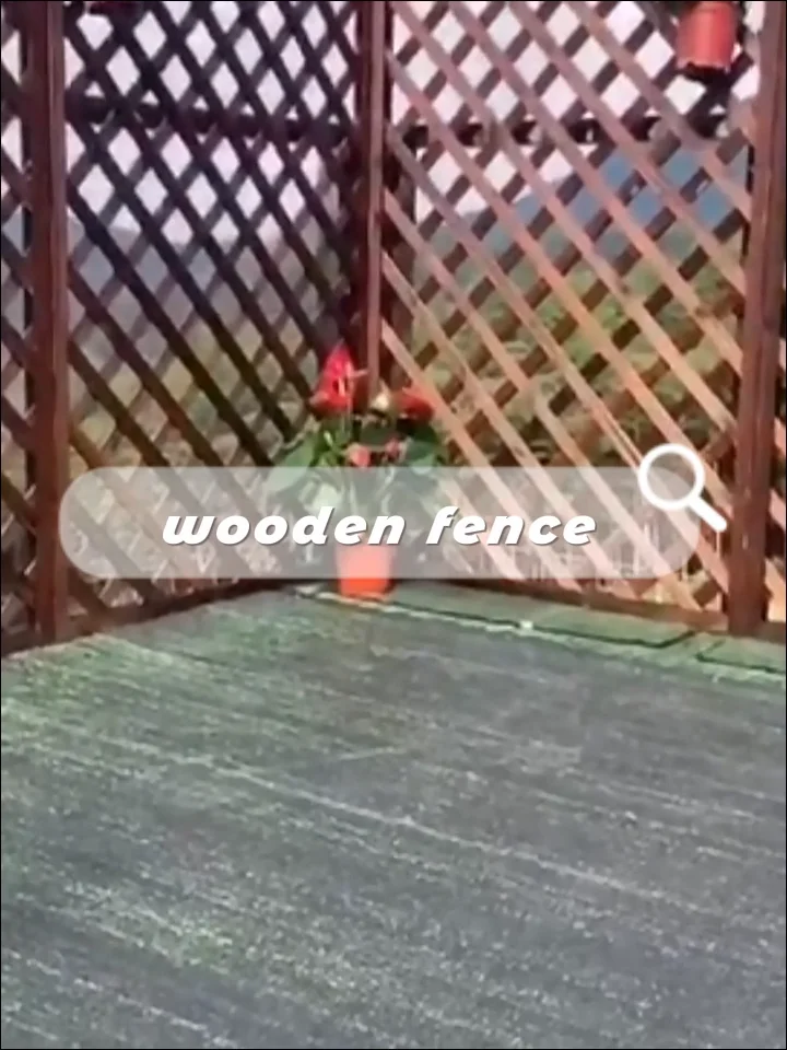 Outdoor Courtyard Fence Garden Balcony Partition Grid Climbing Rattan ...