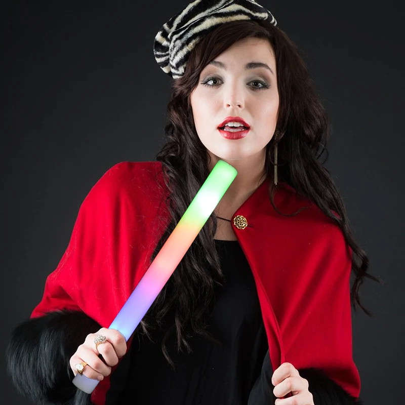 Custom Led Glow Foam Stick Cheap Led Baton Stick Foam Night Run Use ...