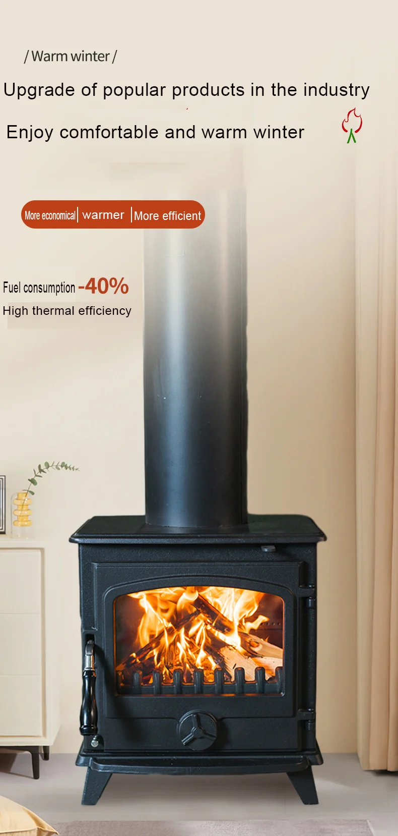 Cast Iron Stove Wood Burning High Efficiency Wood Burning Stove Cast Iron Stove Burners - Buy ...