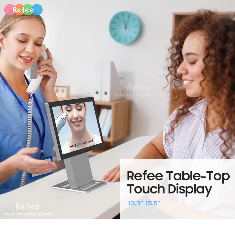 REFEE Countertop Self Service Touch Kiosk - 13.3/15.6inch