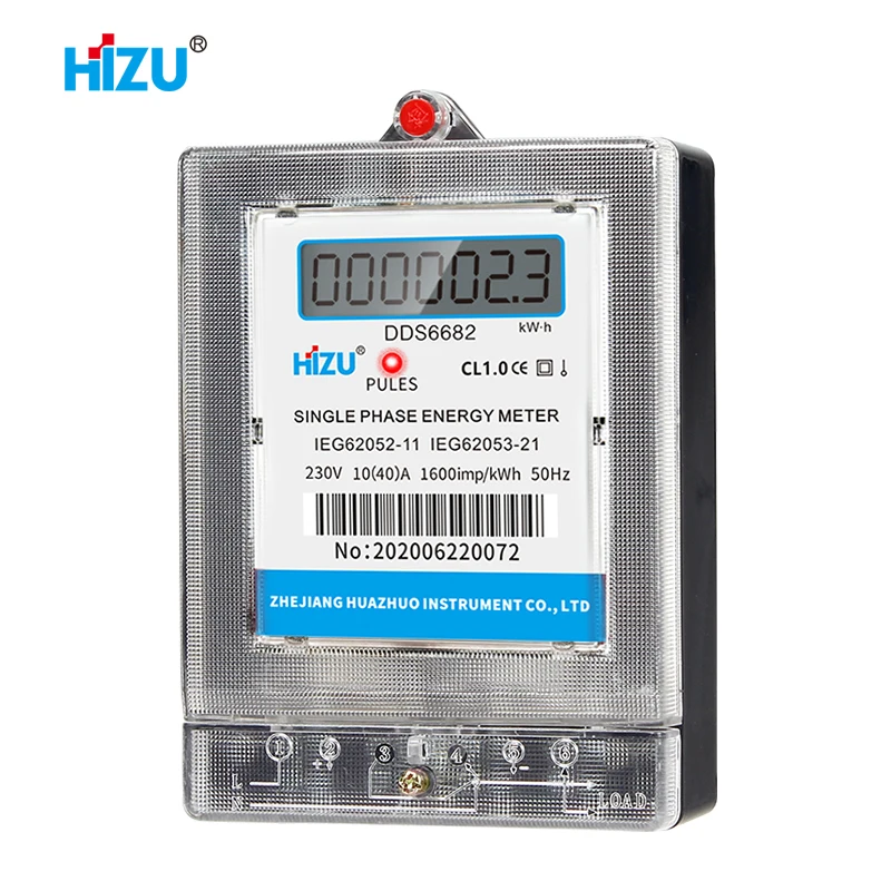 Single-phase Electric Meter With Efficient Energy Management & Rs485 Communication Lcd Display ...