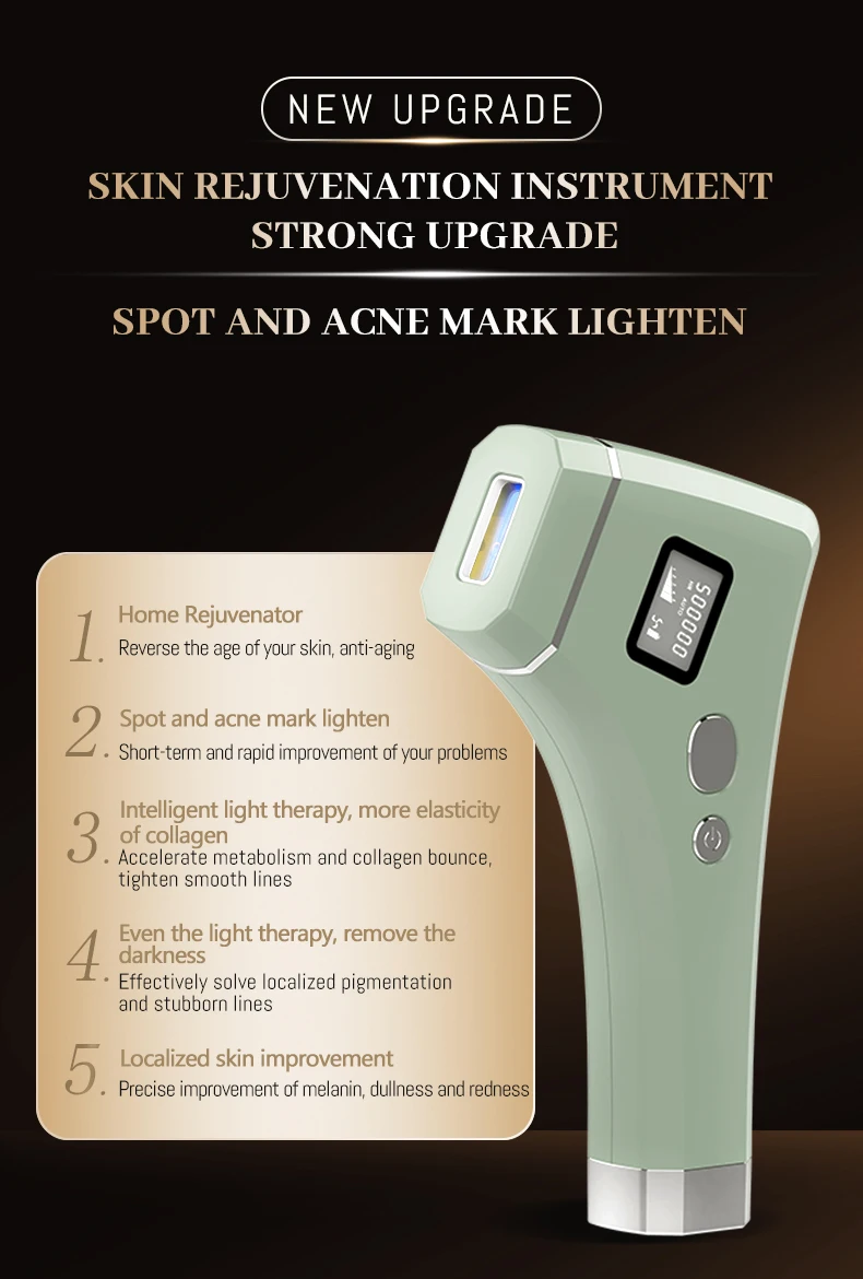 Milk Light Black Gold Beauty Instrument Facial Brightening Instrument ...