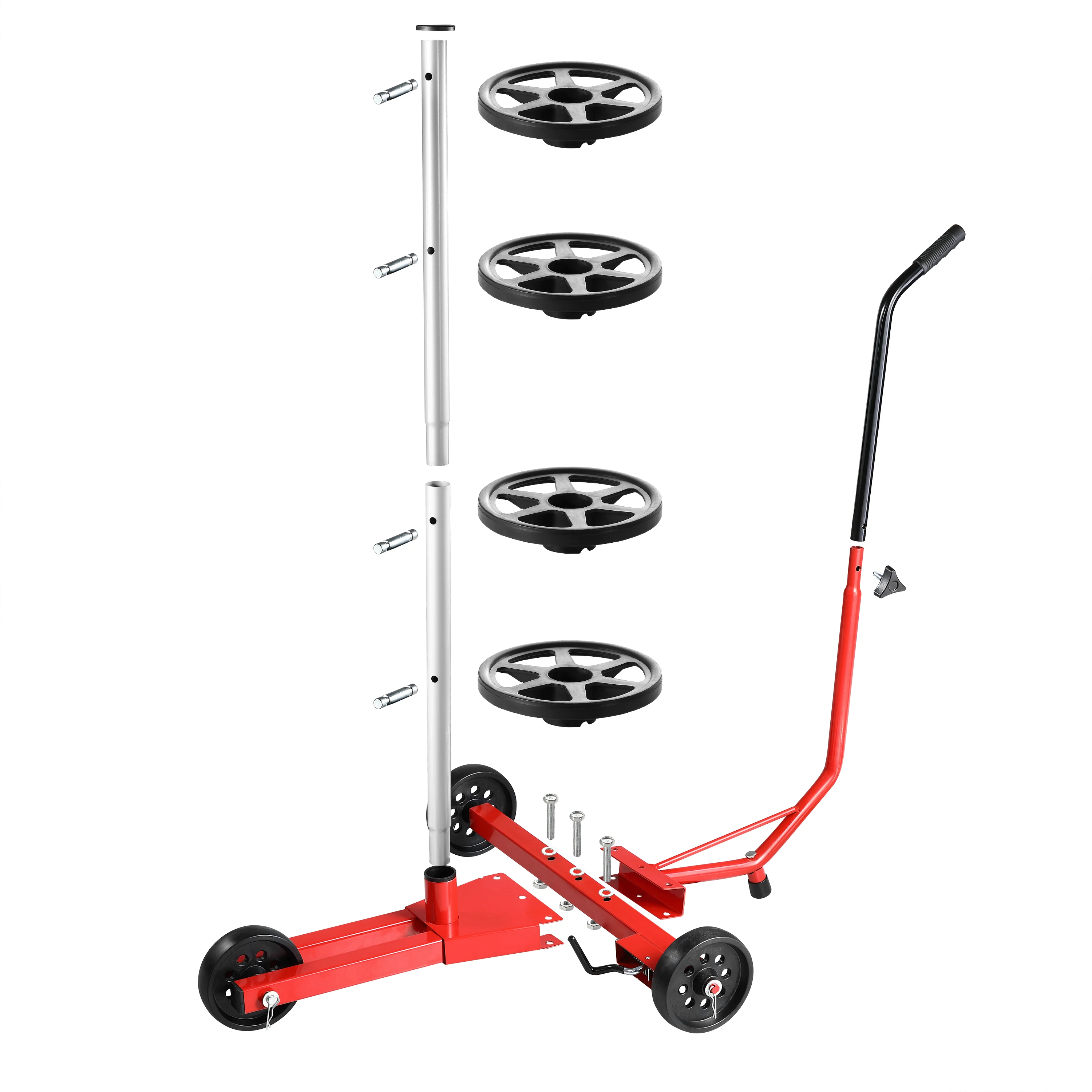 Manual Push Alu Steel Tyre Holder Car Wheel Tire Holder Rack Rim ...