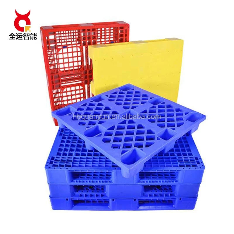 Flat Top Floor Stacking Nine Legs Plastic Pallet Moistureproof Plastic ...