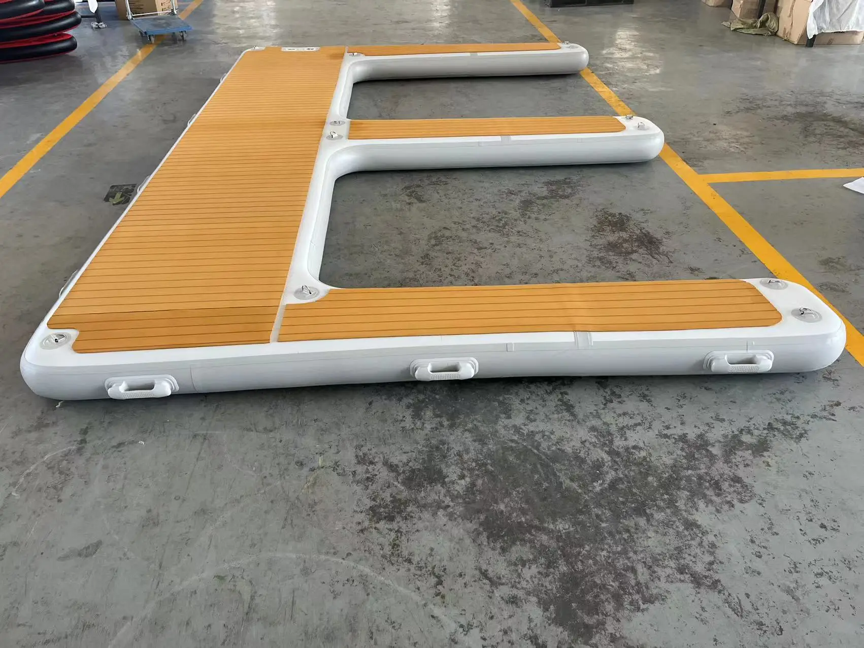 Water Floating Raft Platform - Inflatable Yacht Dock E Shape
