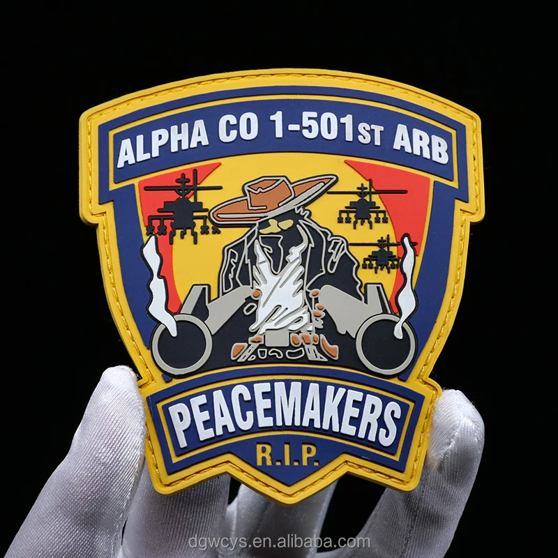Factory Custom Tactical Gear Uniform Silicone Patches Soft Pvc Logo ...