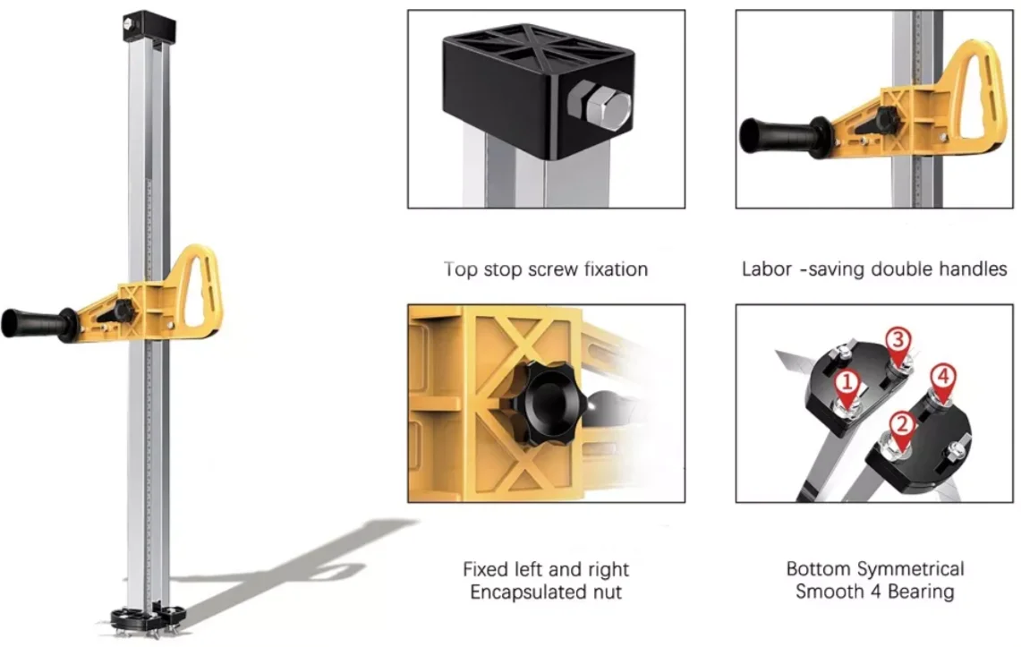 10mm Gypsum Board Cutter with Double Blade and 7 Bearings