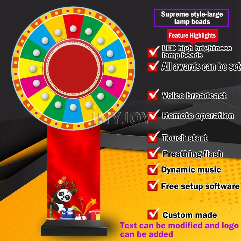 IMYJOY LED Light Electric Rotating Draw Game - Random Prize Selector