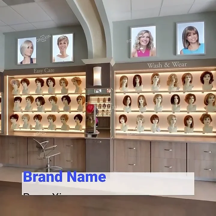 Retail Store Layout Design Wig Shop Stand Hair Extension Salon ...