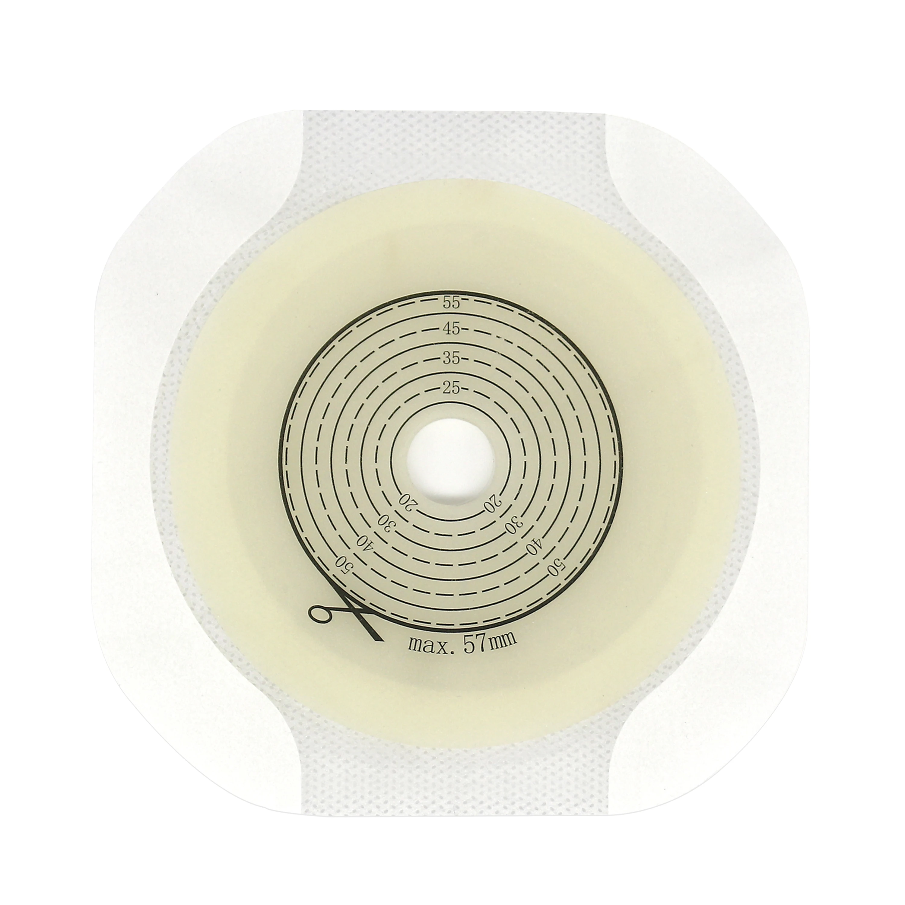 Base Plate for Stoma Pouch Bags - Hydrocolloid Skin Barrier