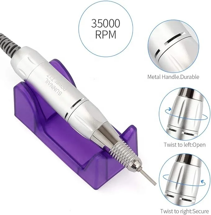 60w Micromotor Nail Sander Pedicure Manicura File Manicure Set Electric ...