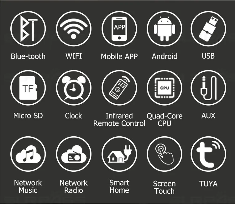 4 Channel Tuya Audio Wall Amplifier - Smart Home Music Control