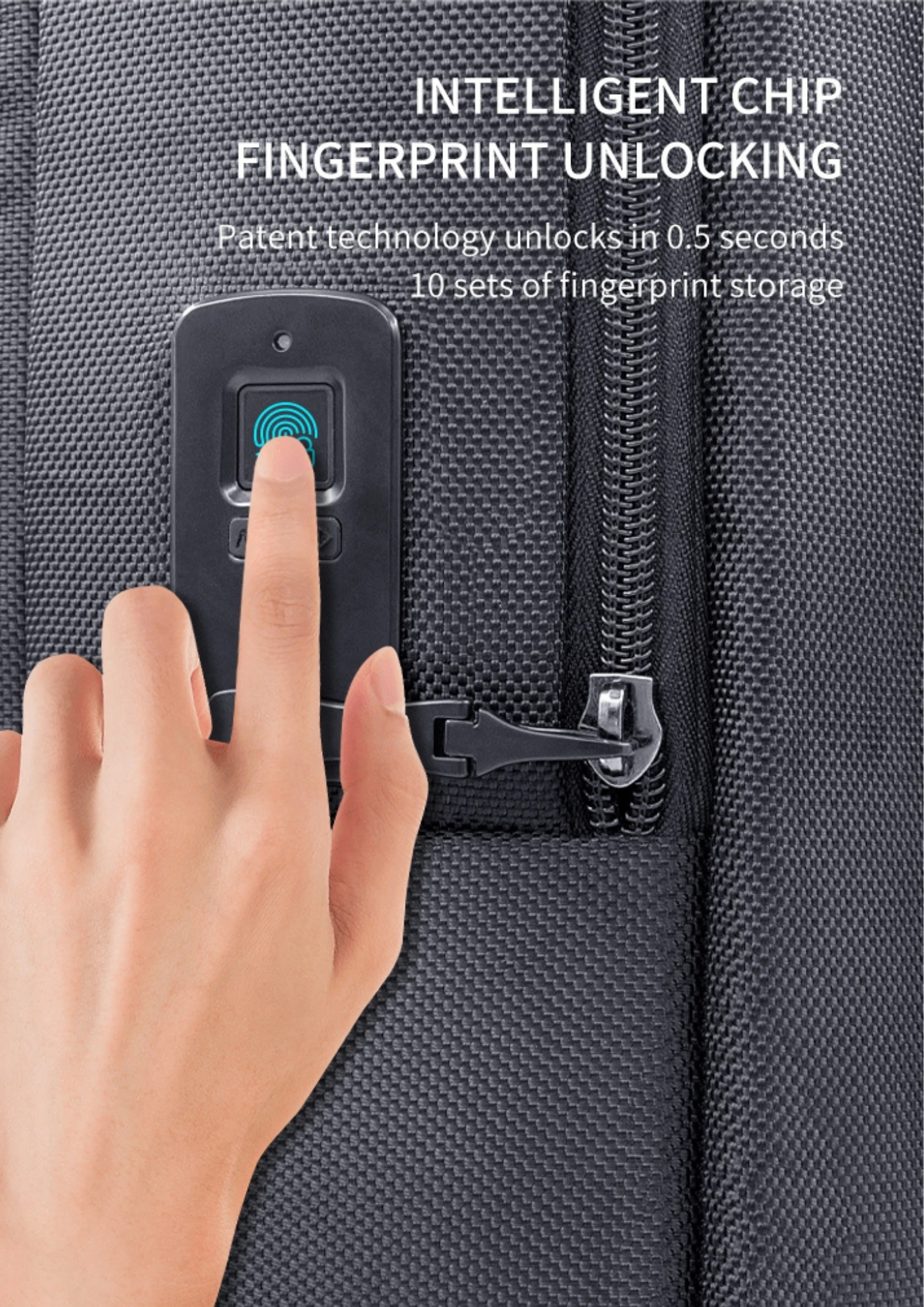 Fl-v2219 Ultimate Safety In Electronic Device Backpack With Fingerprint ...