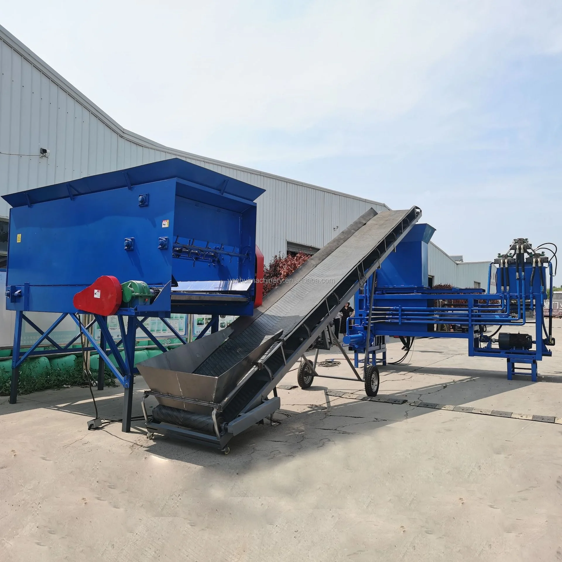 Big Square Baler Press Machine /Hydraulic Packing Alfalfa Hay Straw ...