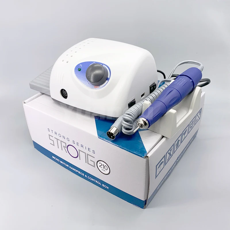 Strong 210 Nail Drill Machine - 35000 RPM for Salon Use